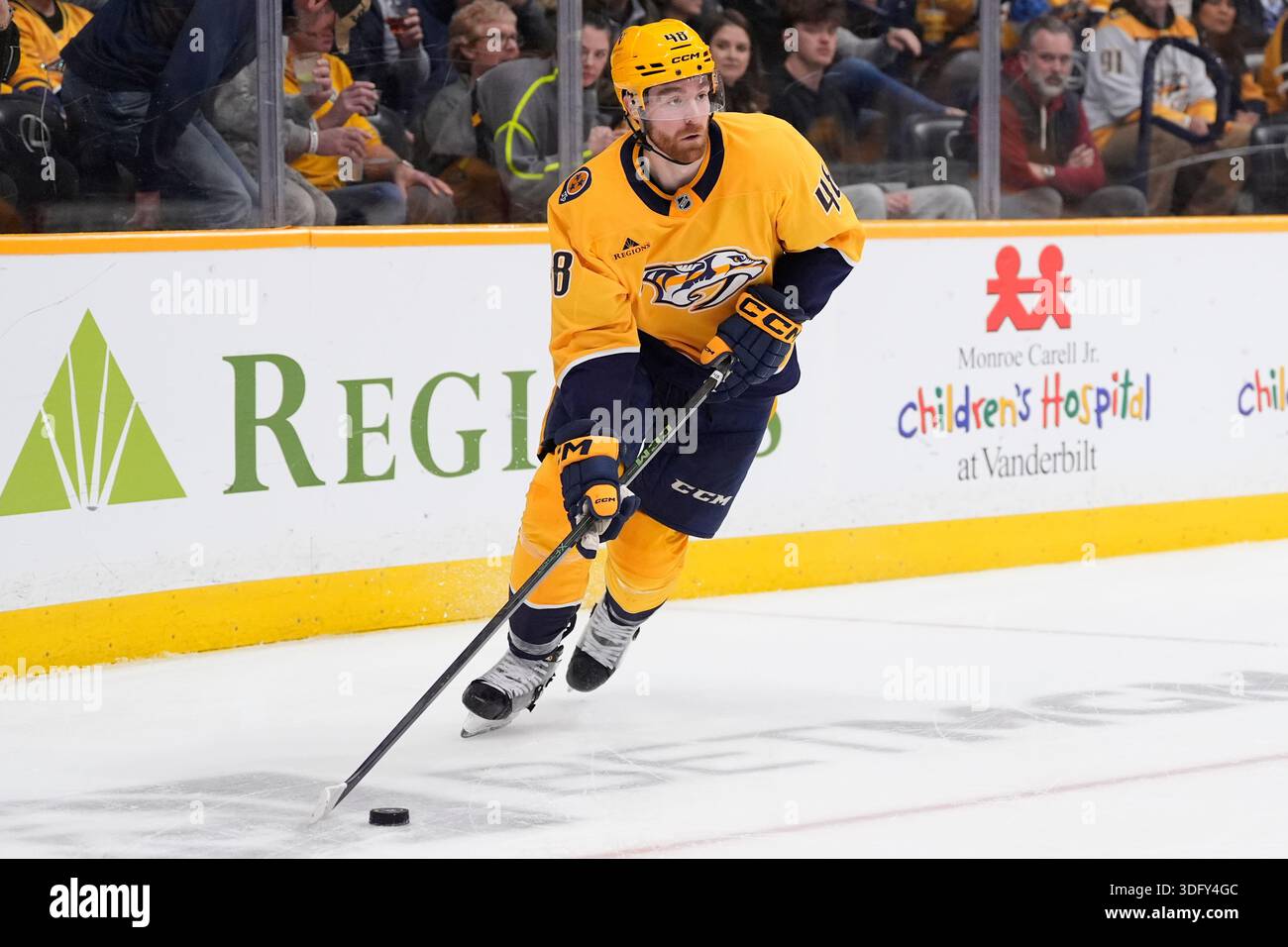 Nashville Predators defenseman Nick Perbix (48) plays during the third ...