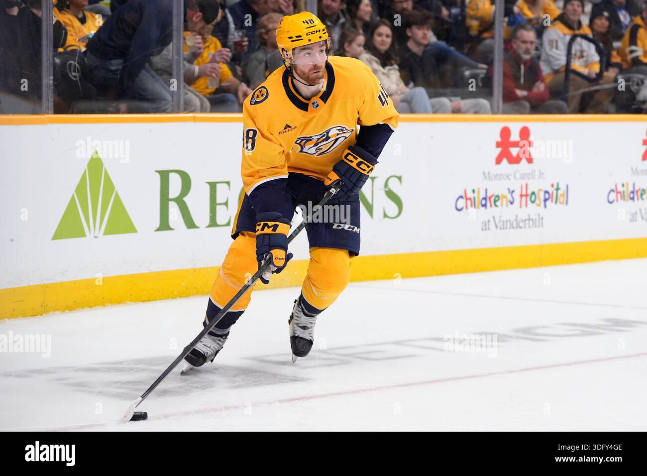 Nashville Predators defenseman Nick Perbix (48) plays during the third ...