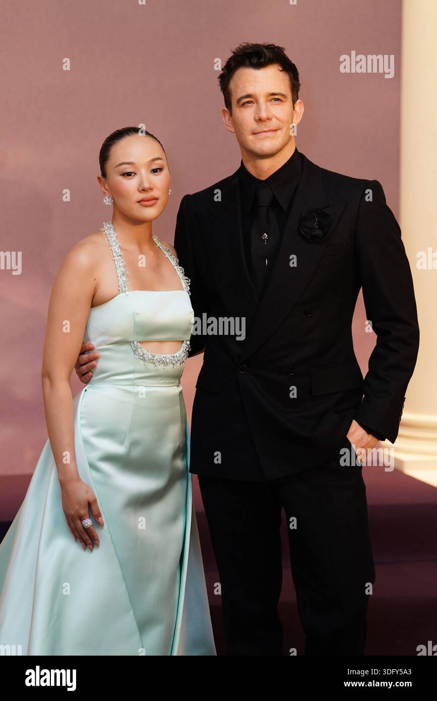 Yerin Ha and Luke Thompson attend the world premiere of season four of ...