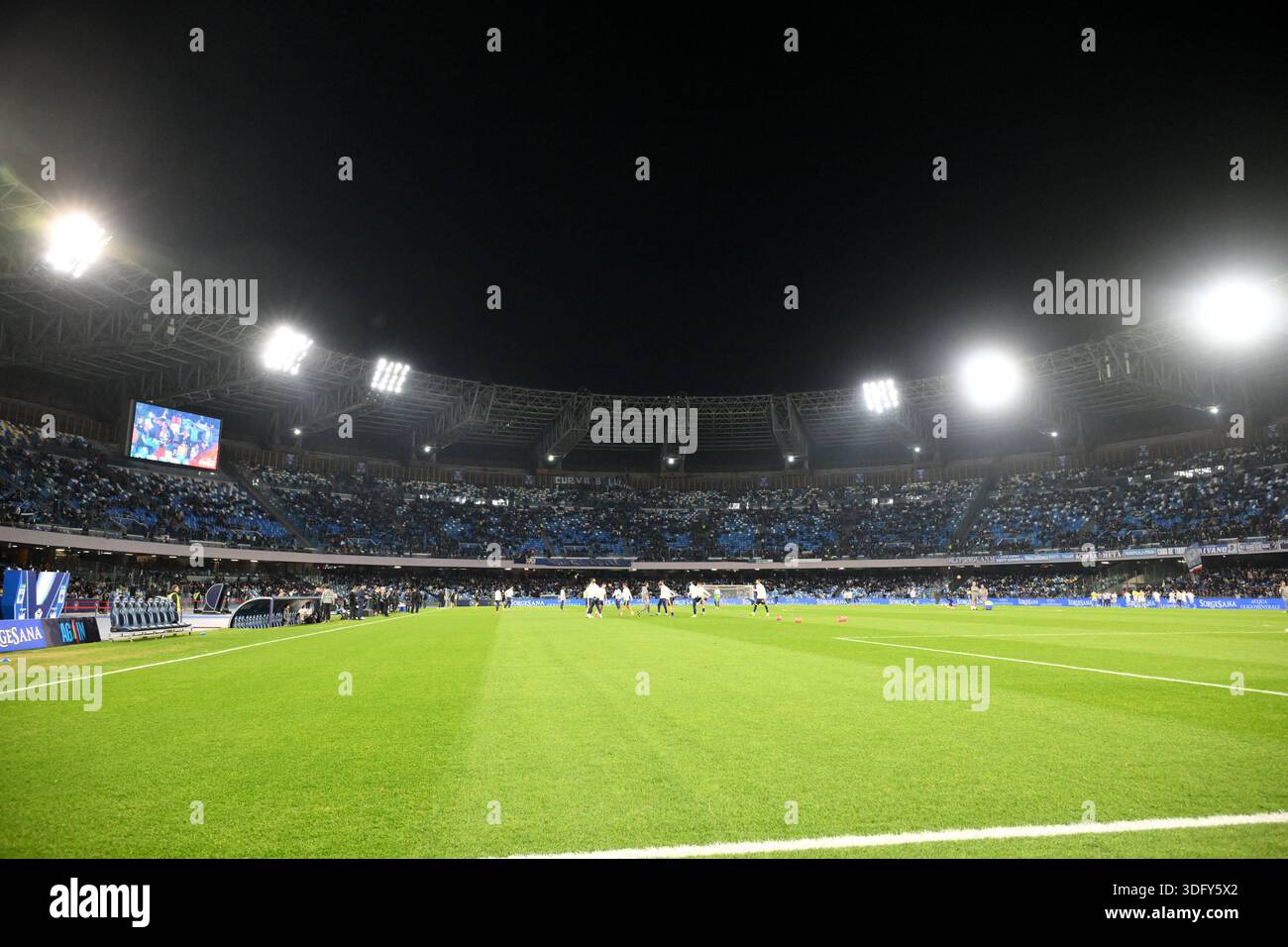Diego Armando Maradona Stadium, Naples, Italy - view of Maradona Stadium showing the pitch and ...