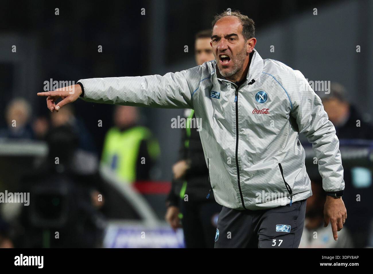 Cristian Stellini of SSC Napoli gestures during the Serie A 2025/2026 ...