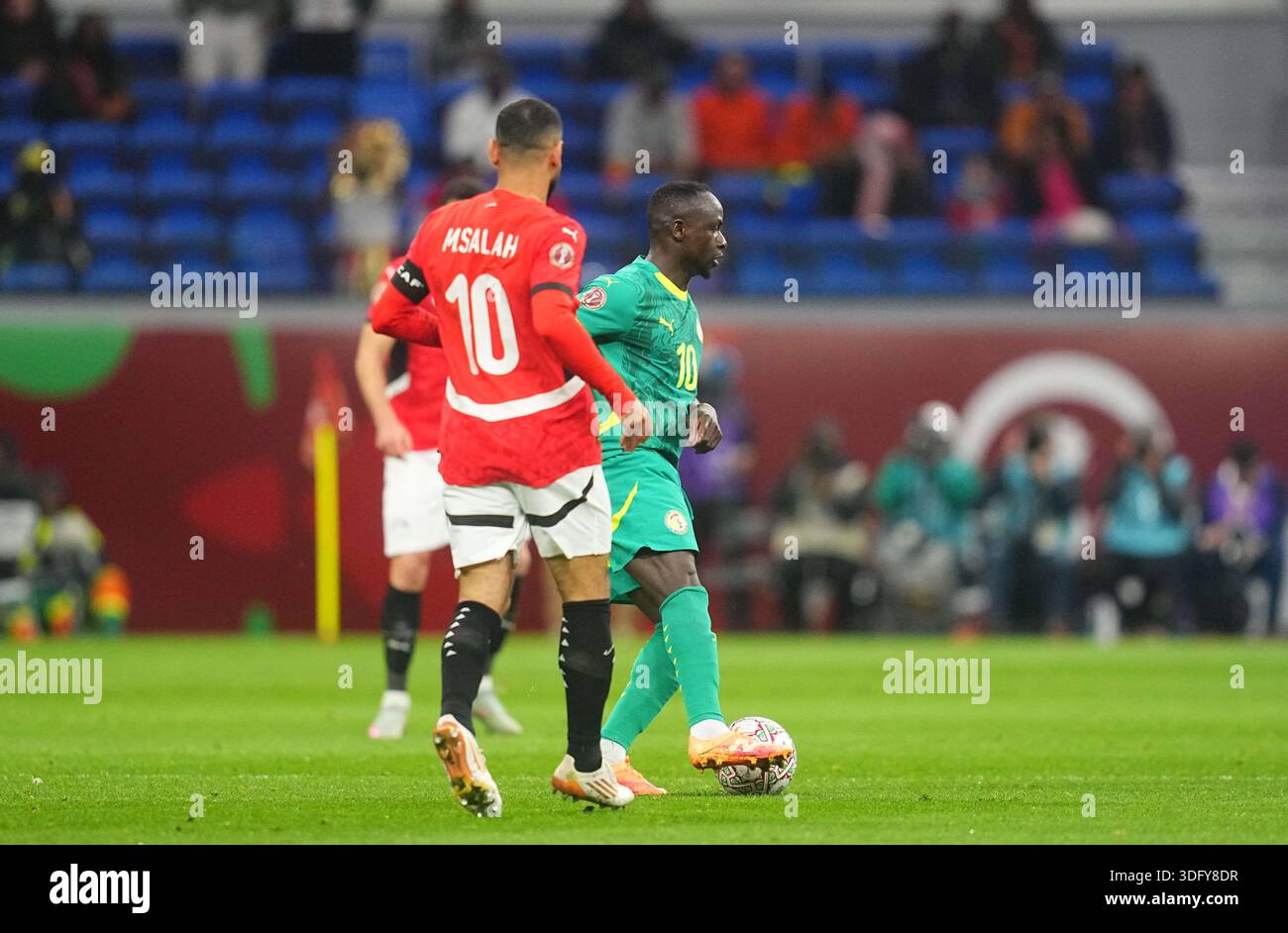 January 14 2026: Mohamed Salah Mahrous Ghaly of Egypt and Sadio Mane of ...