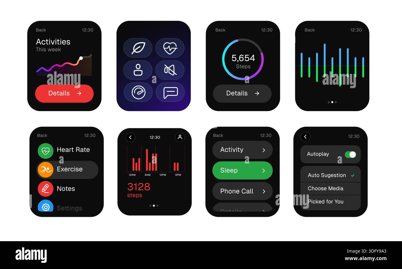 Watch option Stock Vector Images - Alamy