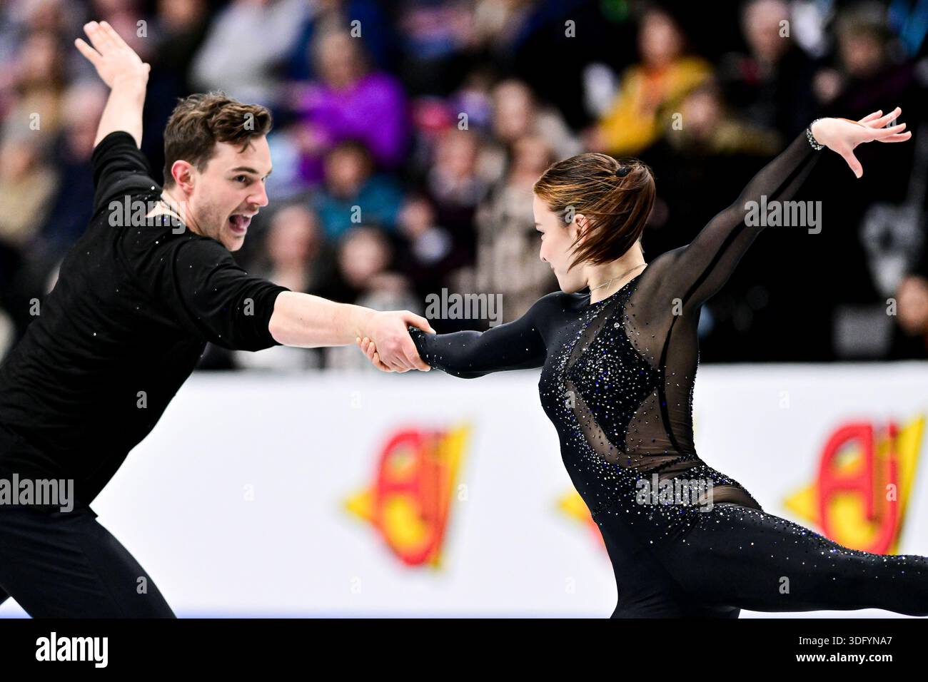 Daria DANILOVA & Michel TSIBA (NED), during Pairs Short Program, at the ...