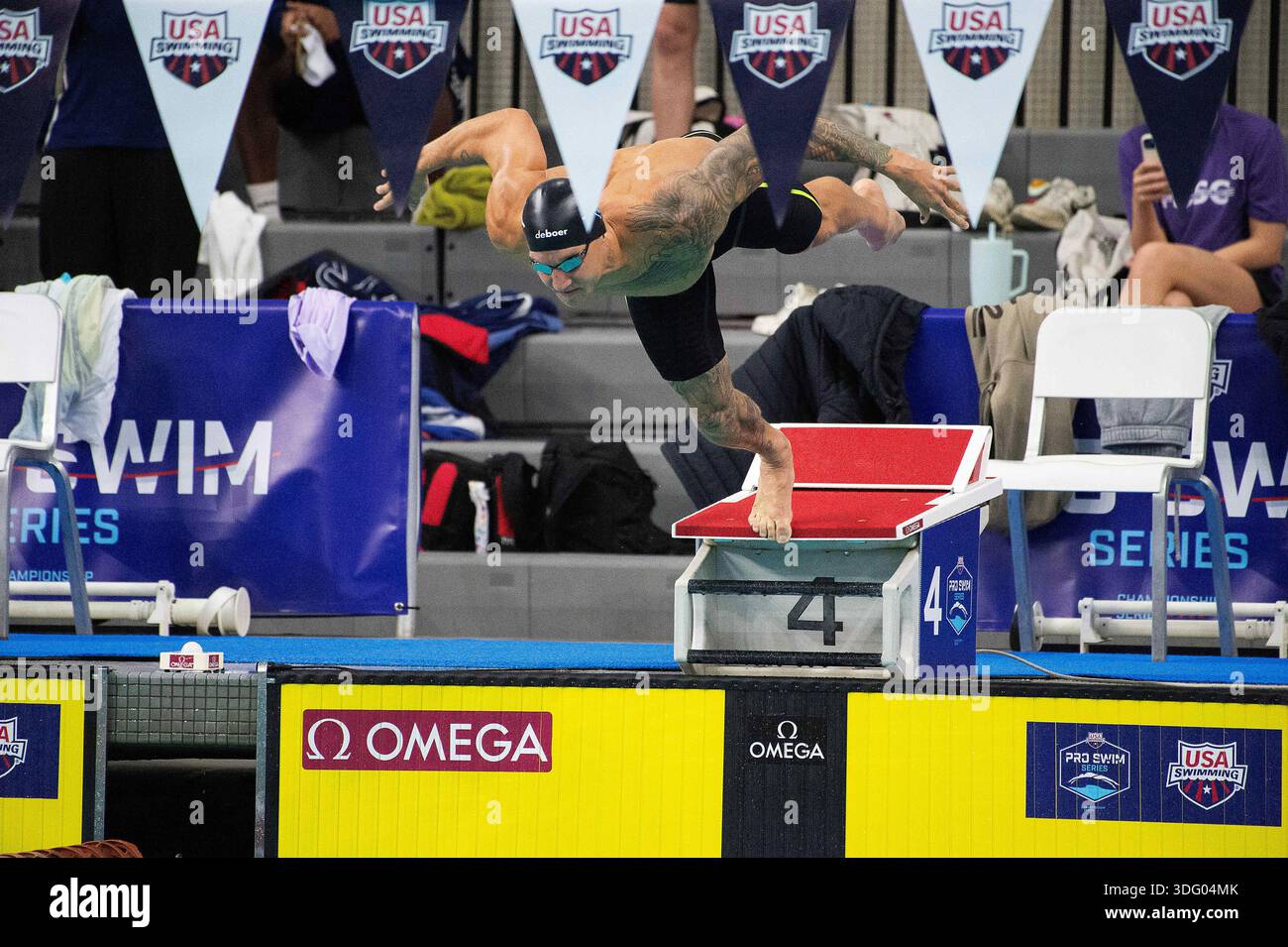 January 14, 2026: Caeleb Dressel competing in the MenÃ s 50 LC Meter ...