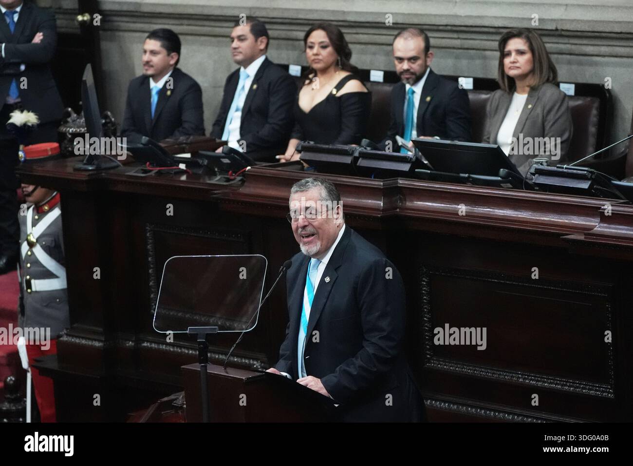 Guatemalan President Bernardo Arévalo delivers his second annual report ...