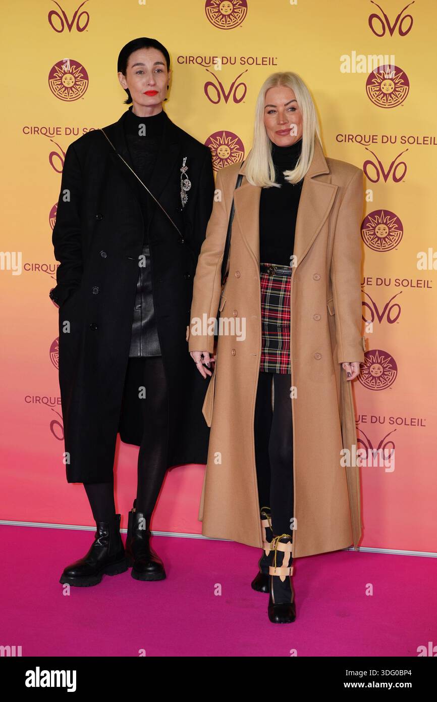 Erin O'Connor (left) and Denise van Outen attending the premiere of ...