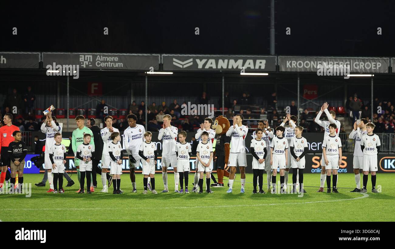 ALMERE , 14-01-2026 , Yanmar stadium , season 2025 / 2026 , Dutch KNVB ...