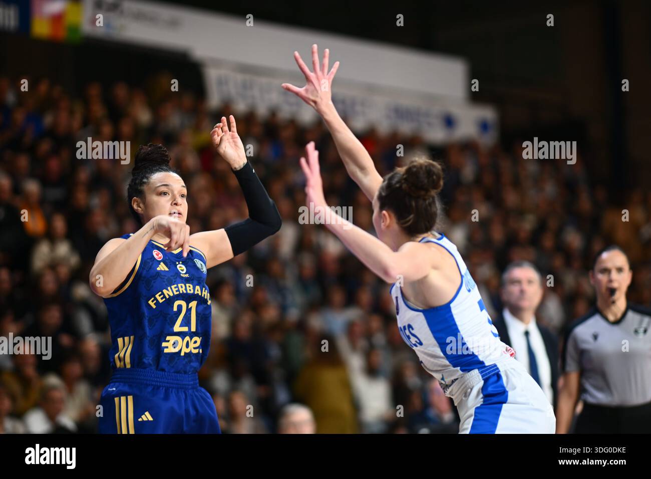 Kayla McBride of Fenerbahce during the Women's Euroleague match between ...