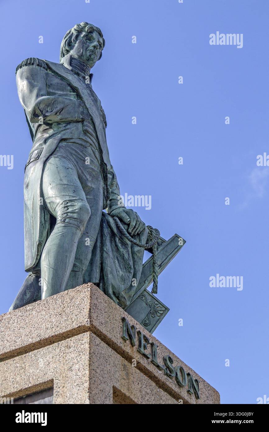 Statue Of Lord Nelson Bridgetown Barbados West Indies Stock Photo - Alamy