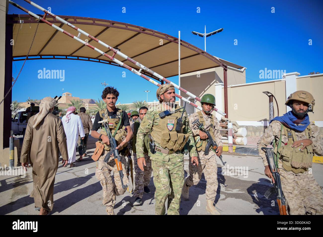 In Seiyun, Yemen on January 04, 2026, soldiers of the Yemeni Armed ...