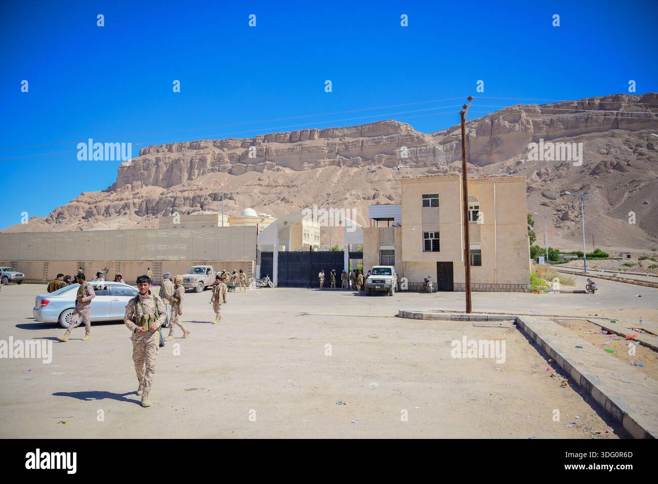 In Seiyun, Yemen on January 04, 2026, soldiers of the Yemeni Armed ...