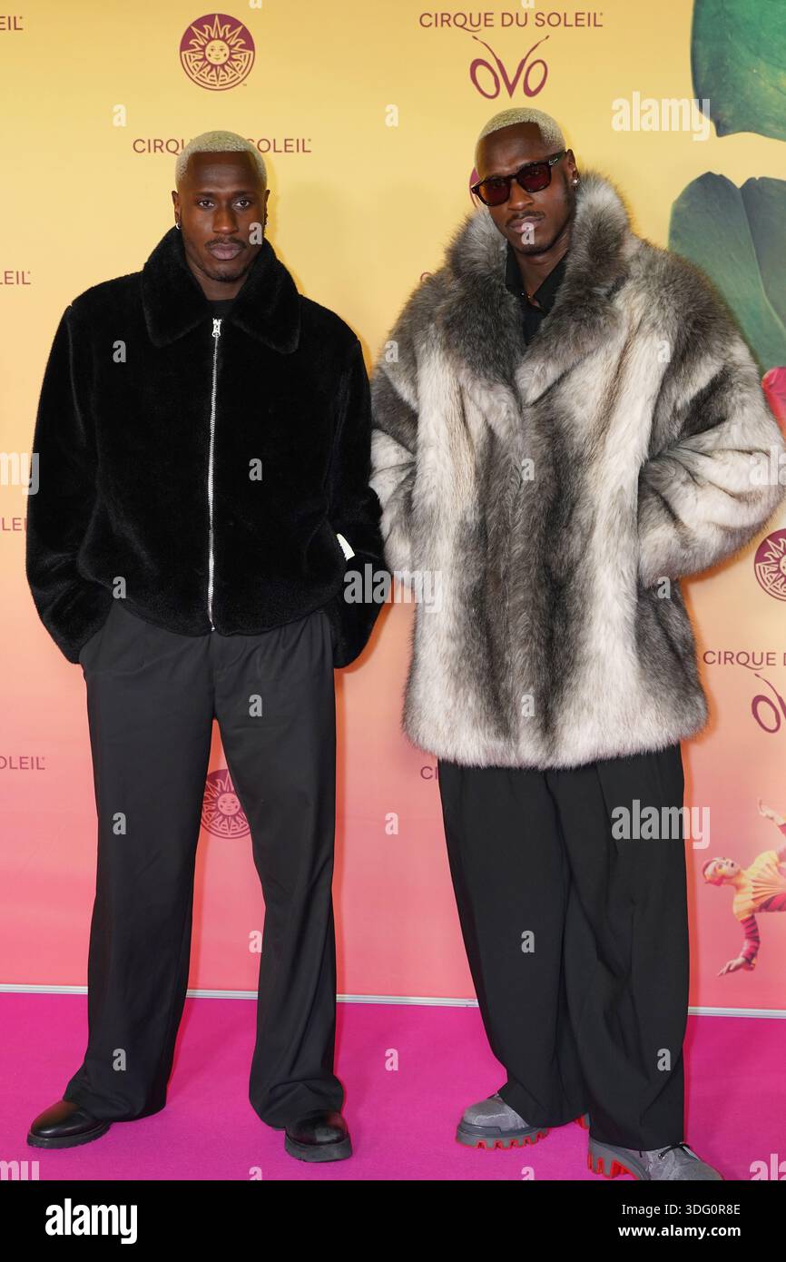 The Flag Twins, Kevin Bonsu and Karlon Bonsu, attending the premiere of ...