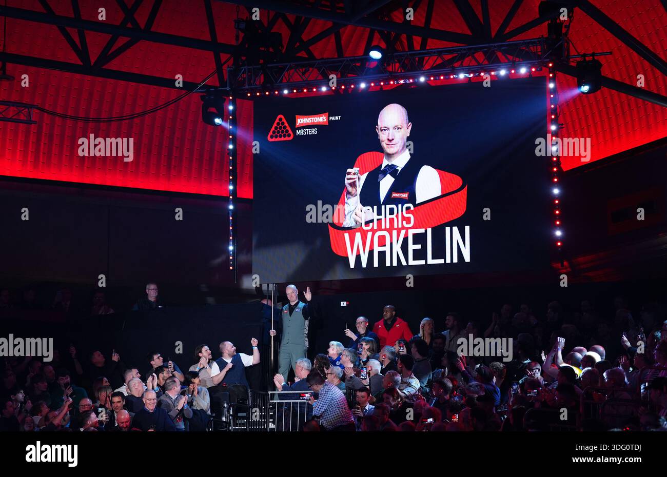 Chris Wakelin walks out ahead of his match against Neil Robertson on ...