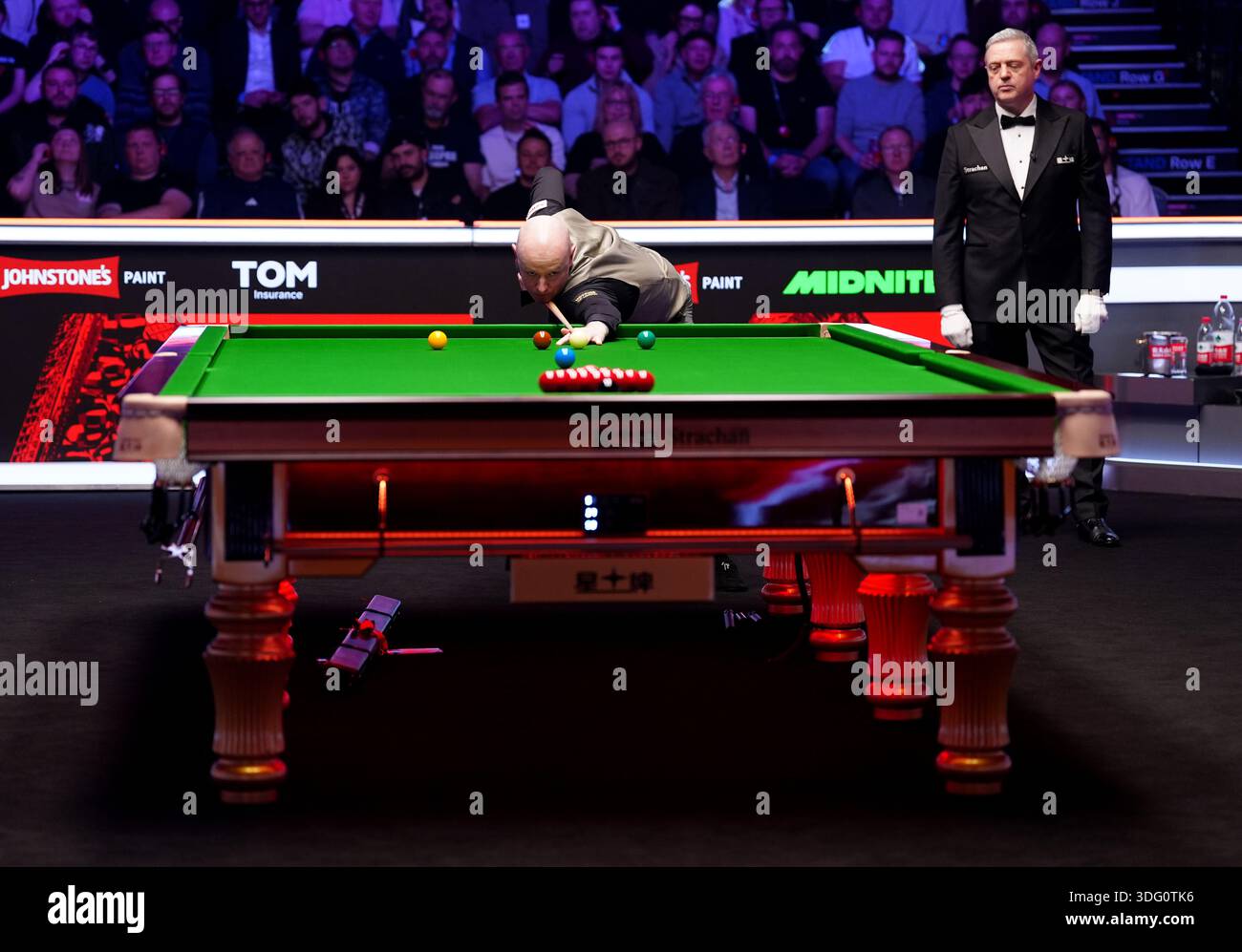 Chris Wakelin breaks during his match against Neil Robertson on day ...