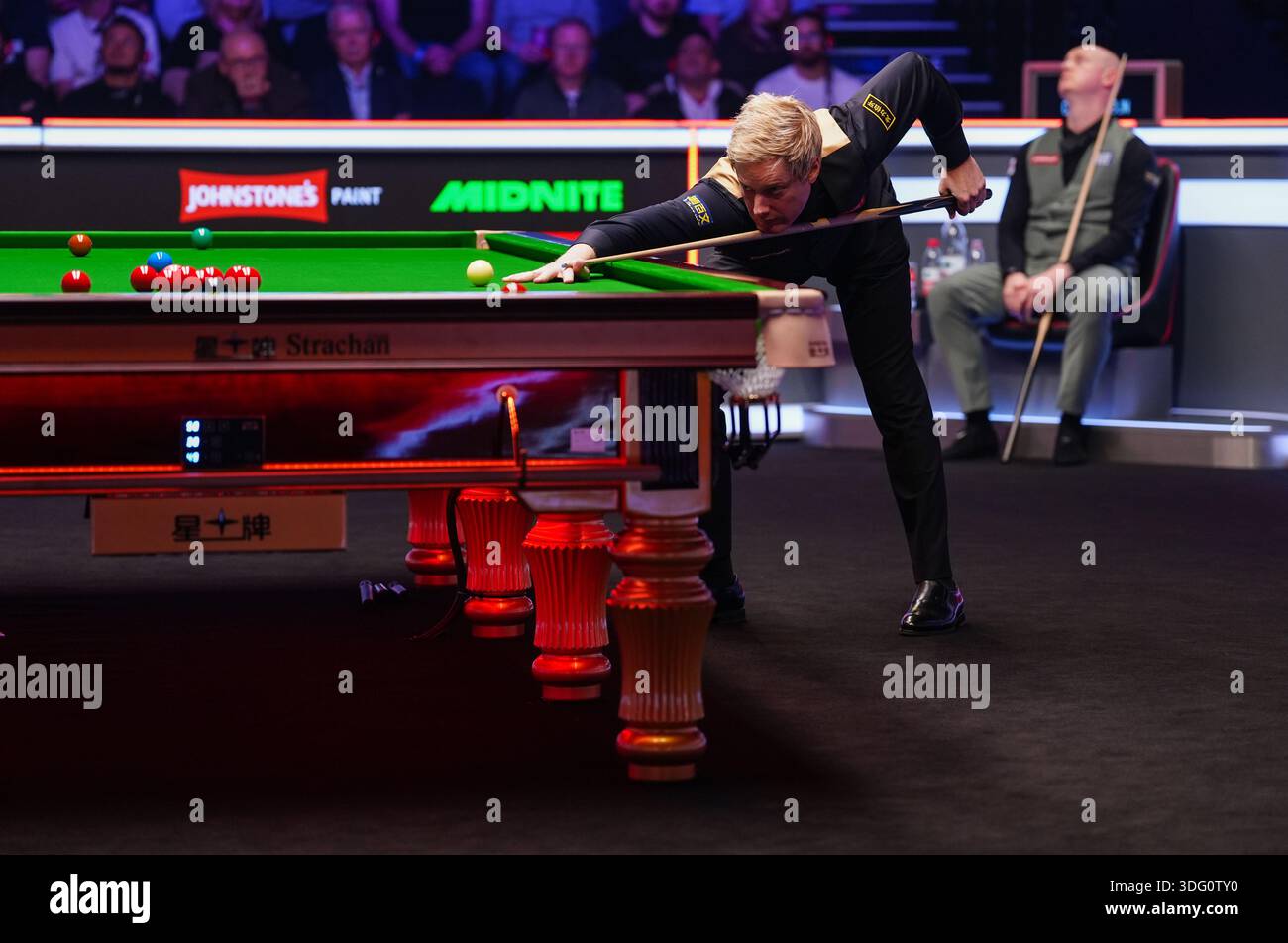 Neil Robertson during his match against Chris Wakelin on on day four of ...