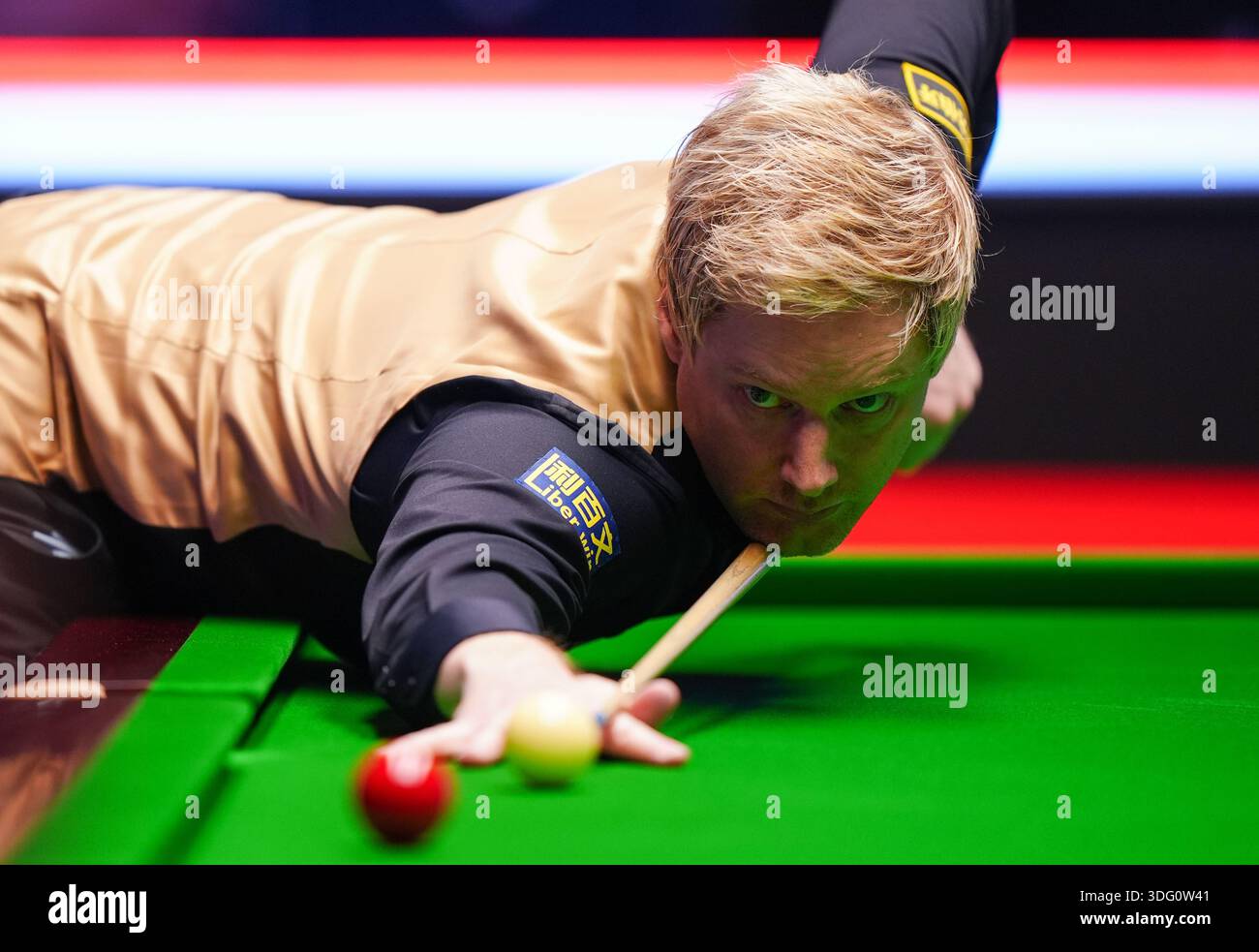 Neil Robertson during his match against Chris Wakelin on on day four of ...