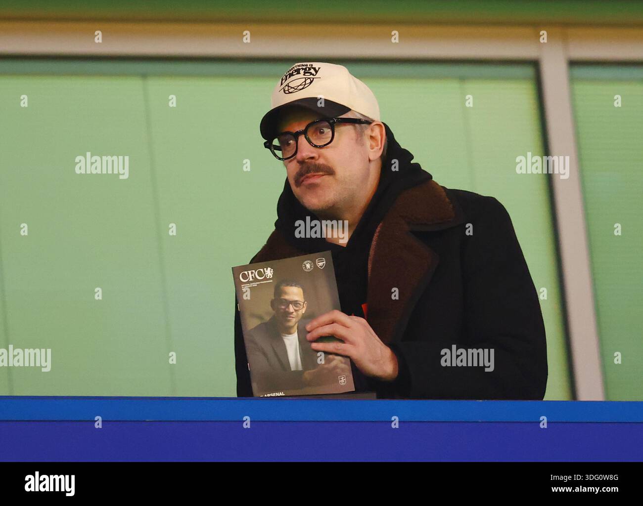 London, England, 14th January 2026. Actor Jason Sudeikis takes a seat ...