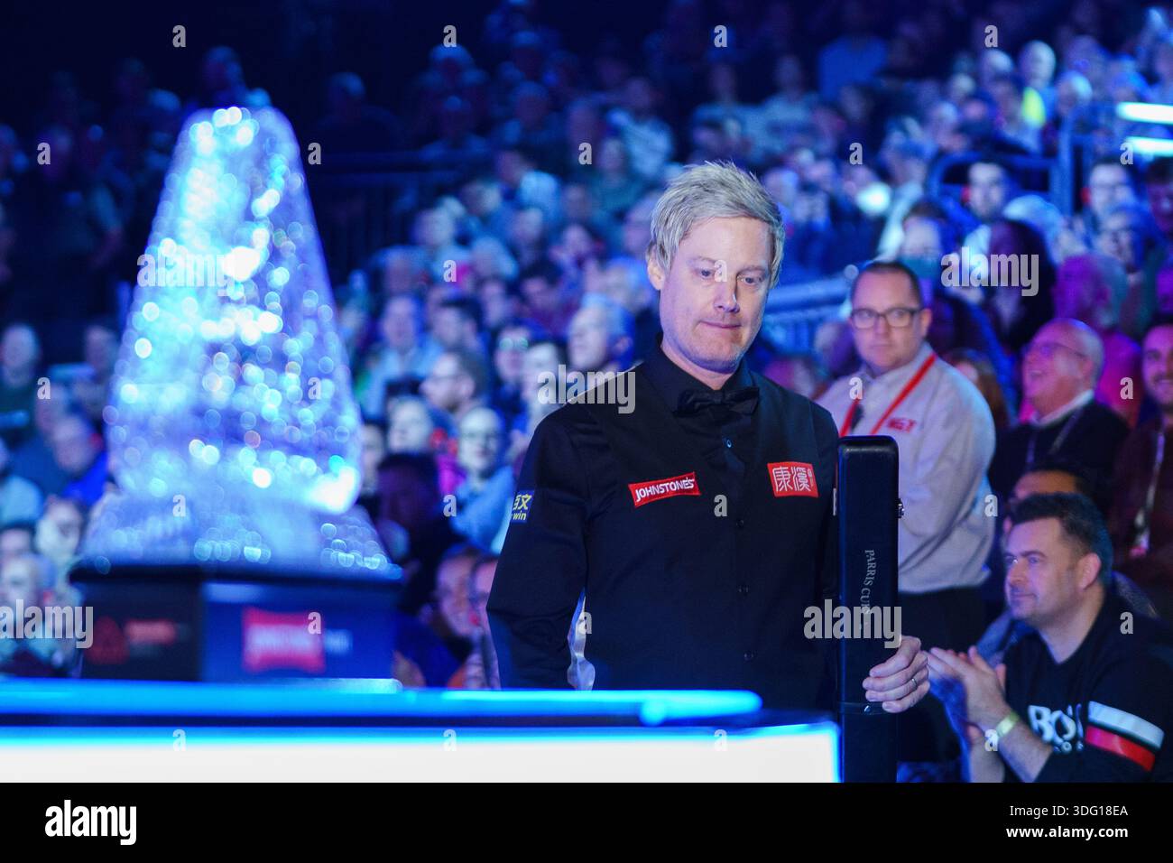Neil Robertson's walk on during first round match between Neil ...