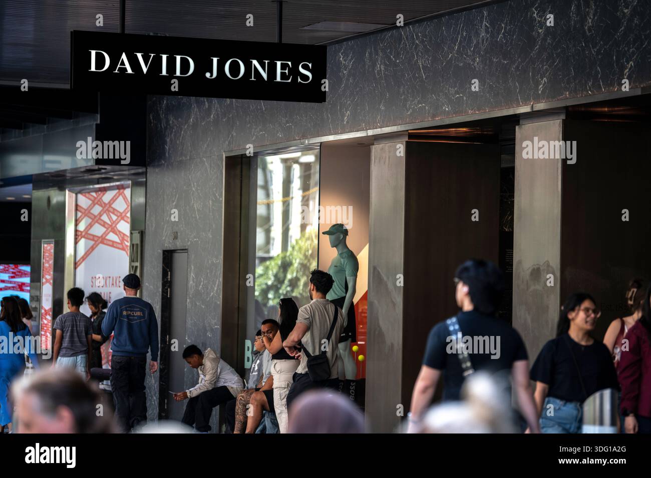 A stock photo of David Jones on Bourke Street in Melbourne, January 14 ...