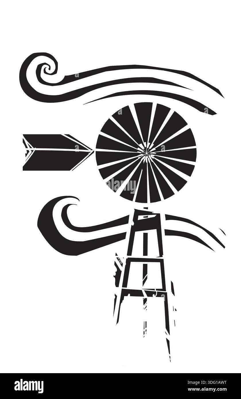 Windmill around Black and White Stock Photos & Images - Alamy