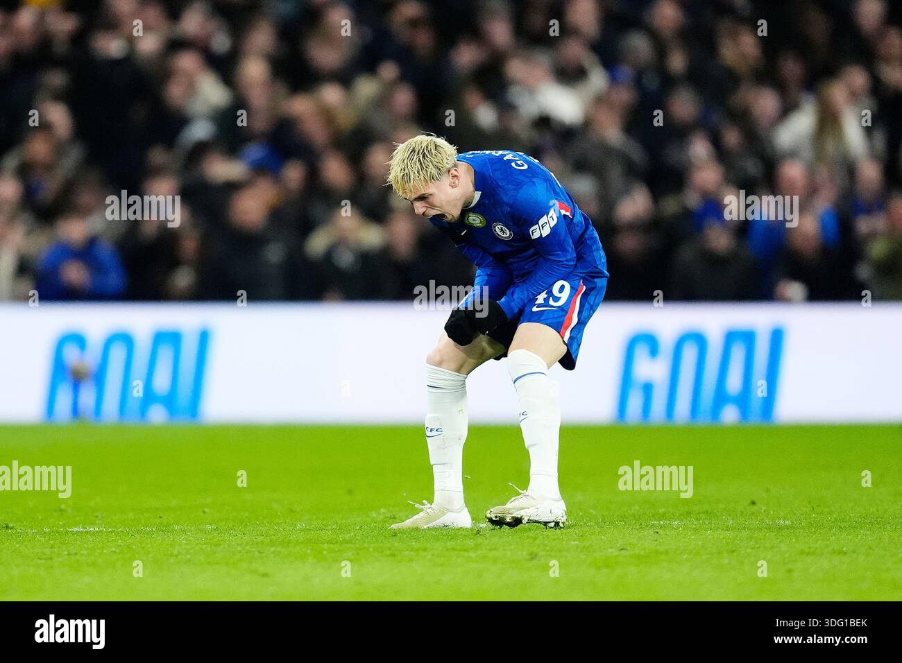 Chelsea's Alejandro Garnacho celebrates scoring their side's first goal ...