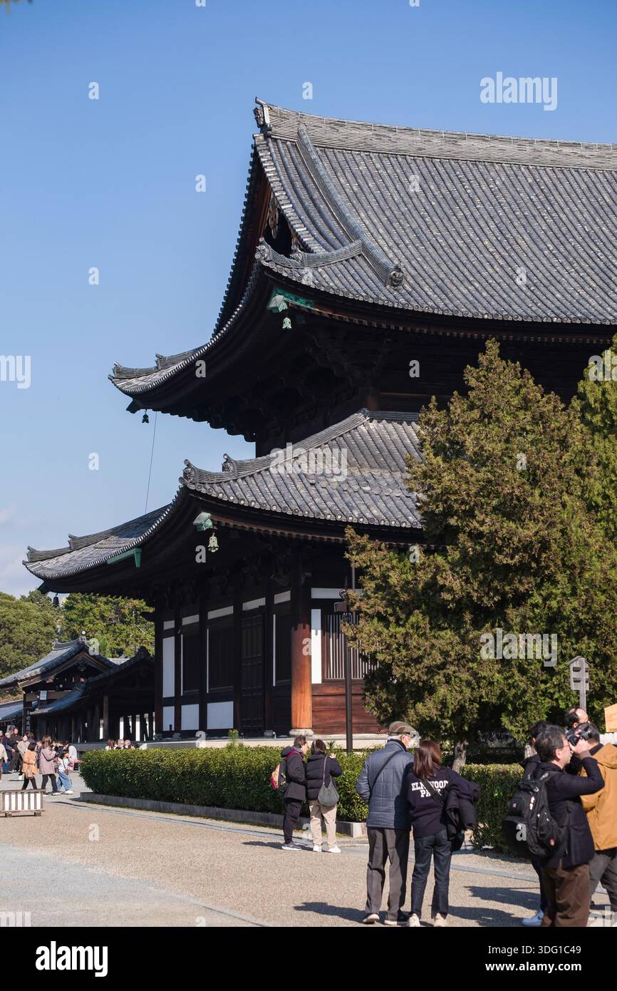 Tofuku-ji Temple's Hondo, the main hall, stands as a magnificent ...