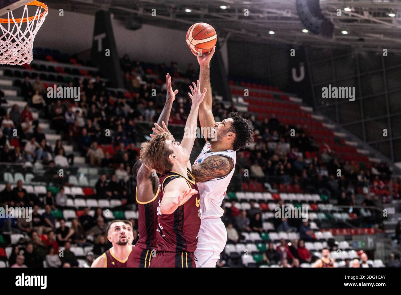 Jaime Echenique (Unahotels Reggio Emilia) during Pallacanestro Reggiana ...