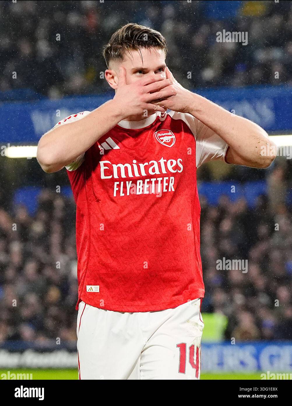 Arsenal's Viktor Gyokeres celebrates scoring their side's second goal ...