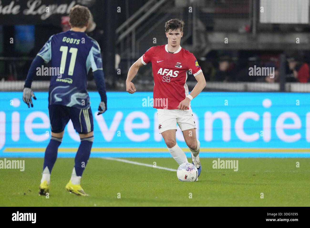 ALKMAAR , 14-01-2026 , AFAS stadium , season 2025 / 2026 , Dutch KNVB ...