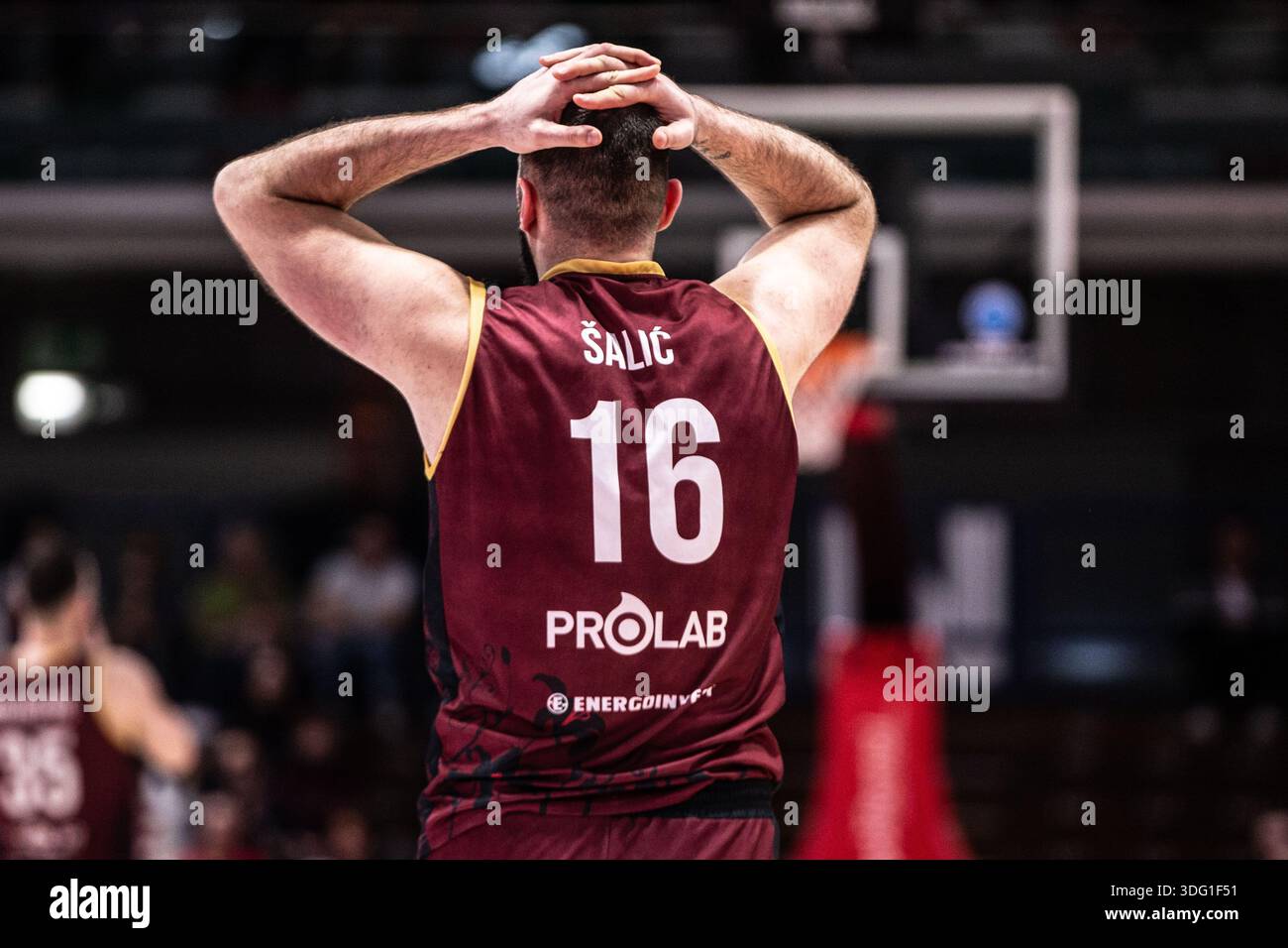 Dako Salic (KK Bosna) during Pallacanestro Reggiana vs KK Bosna BH ...