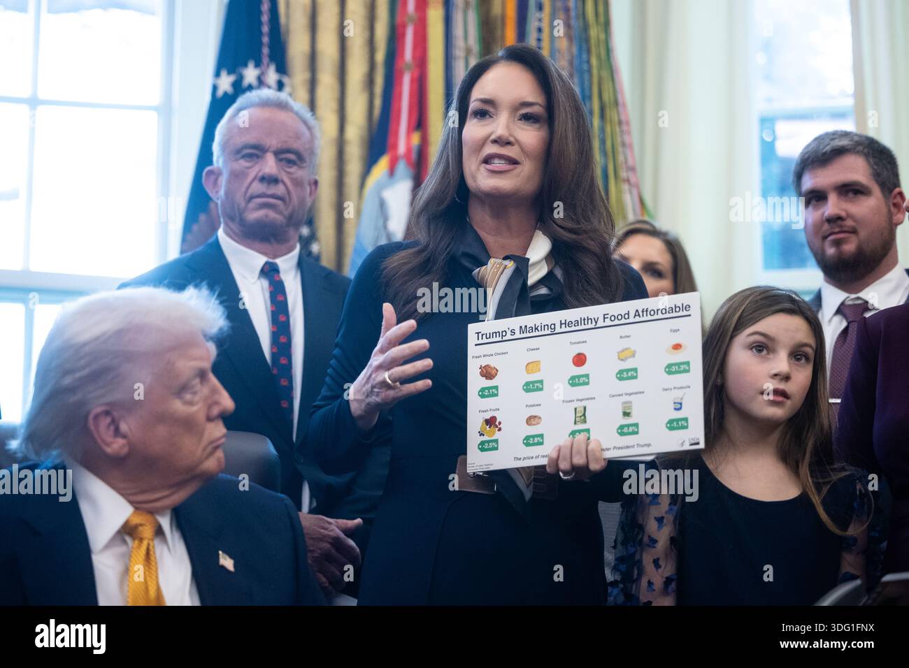 Agriculture Secretary Brooke Rollins speaks druing a signing ceremony ...
