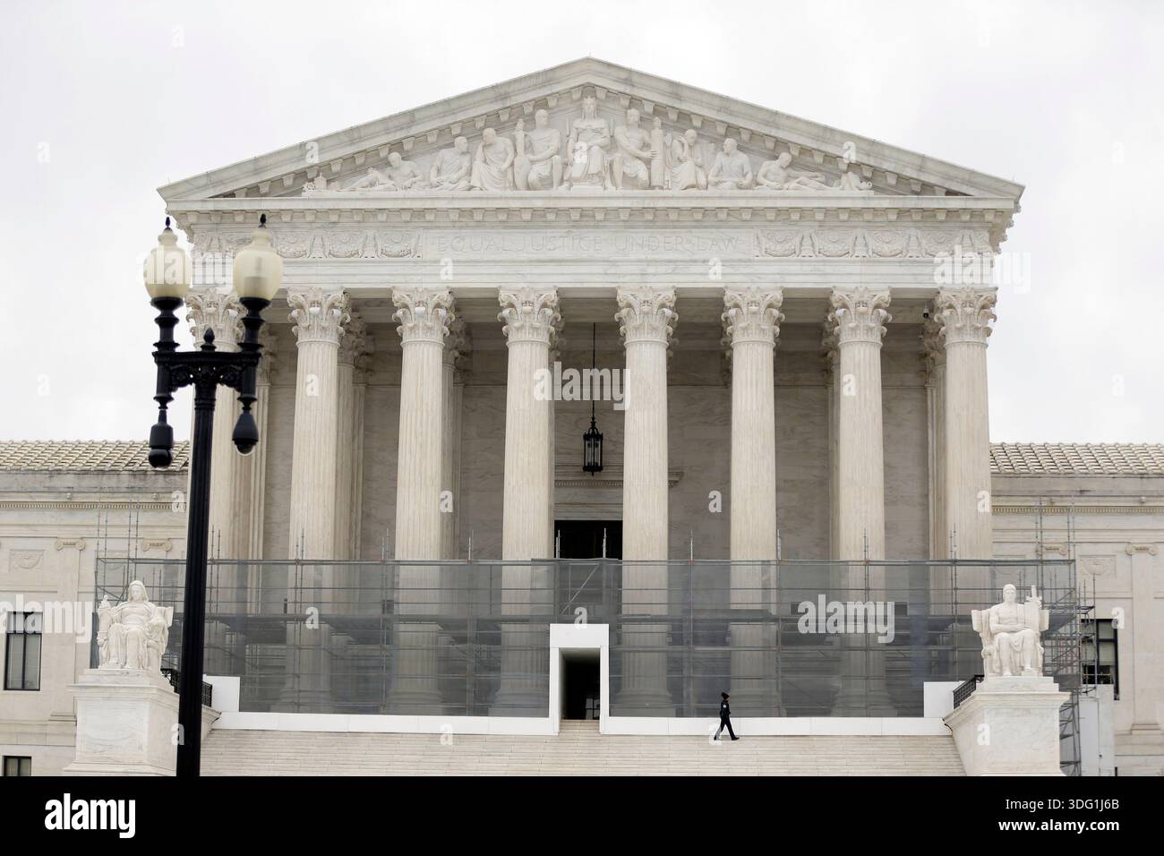 The U.S. Supreme Court is seen, Wednesday, Jan. 14, 2026, in Washington ...