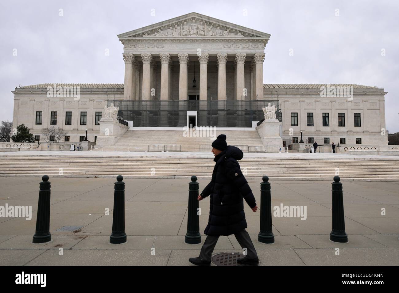 The Supreme Court is seen, Wednesday, Jan. 14, 2026, in Washington. (AP ...