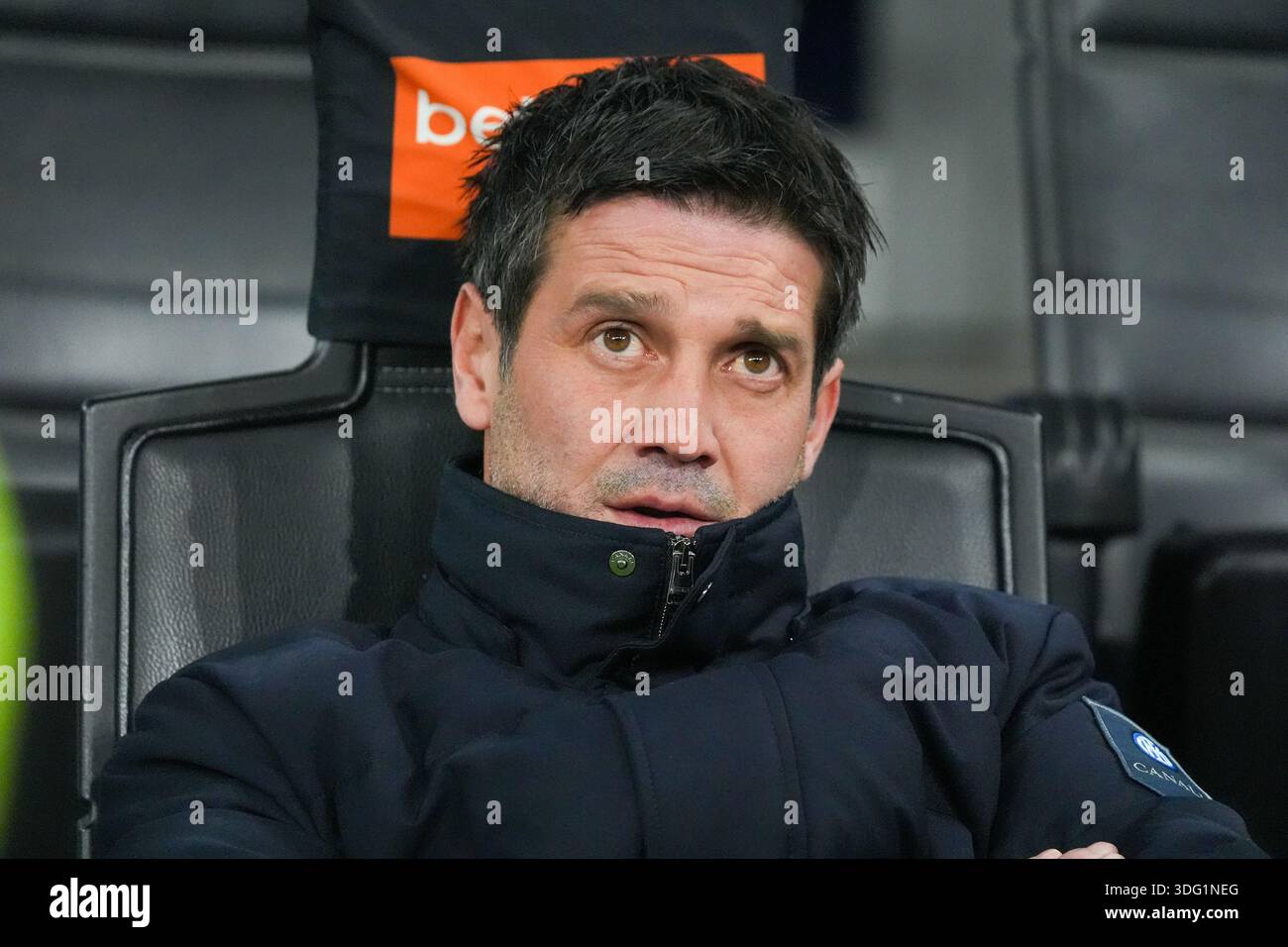 Milan, Italy. 14/01/2026. Cristian Chivu head coach of FC Inter, during ...