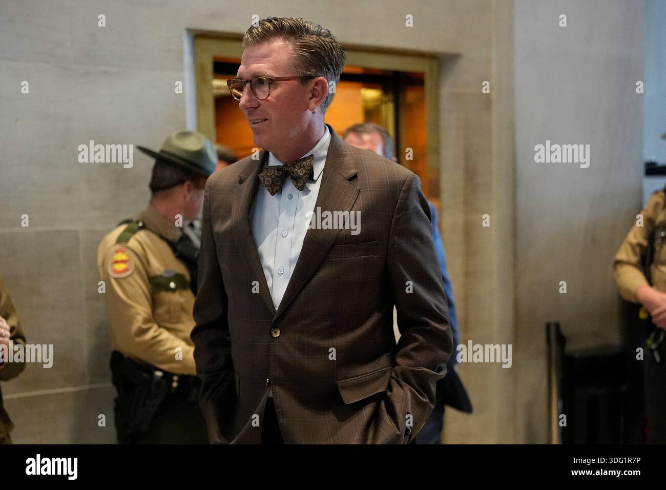 Rep. Ryan Williams, R-Cookeville, arrives to the House chamber for a ...