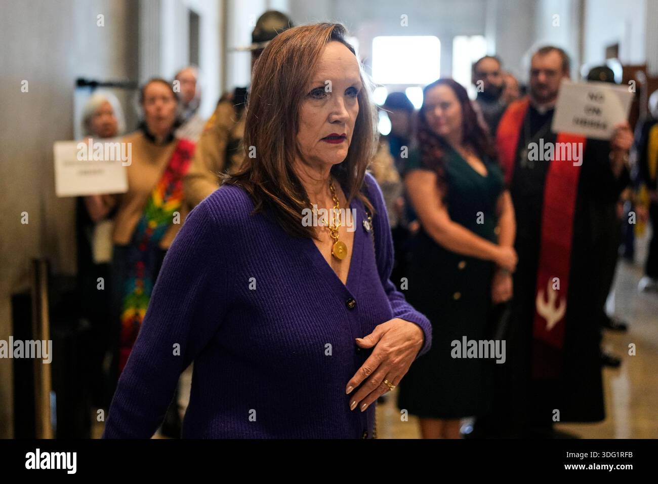 Rep. Iris Rudder, R-Winchester, arrives to the House chamber for a ...
