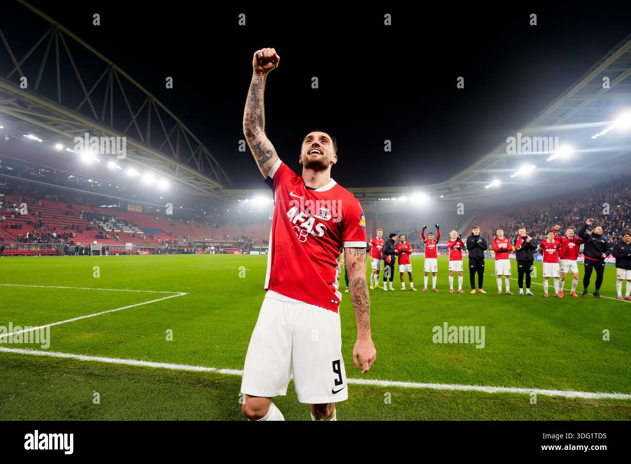 ALKMAAR , 14-01-2026 , AFAS stadium , season 2025 / 2026 , Dutch KNVB ...