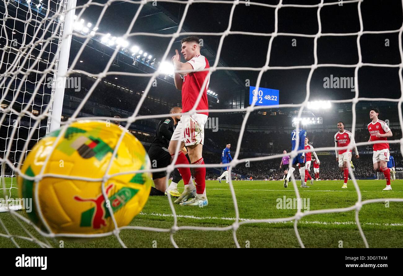 Arsenal's Viktor Gyokeres celebrates scoring their side's second goal ...