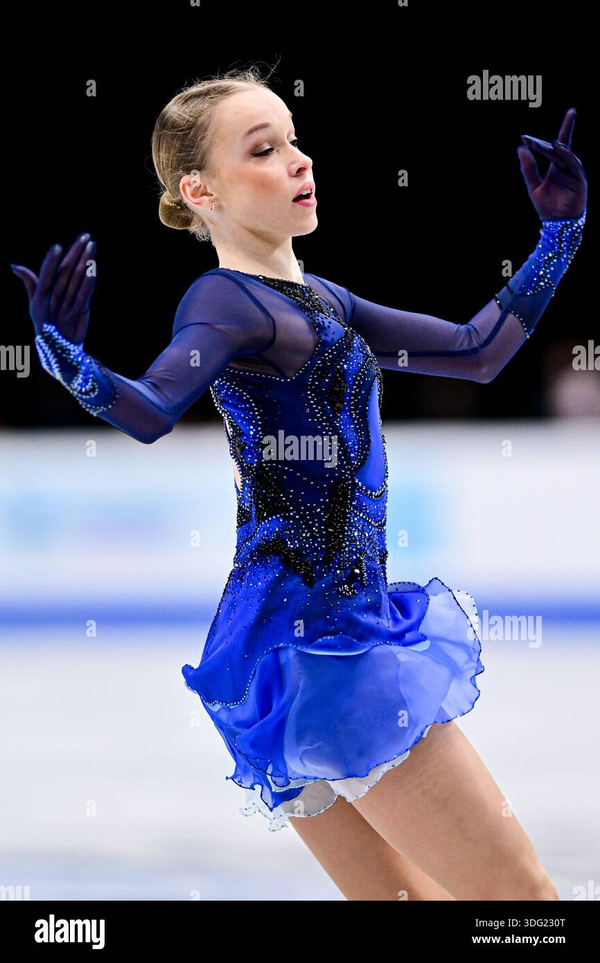 Mariia SENIUK (ISR), during Women Short Program, at the ISU Figure ...