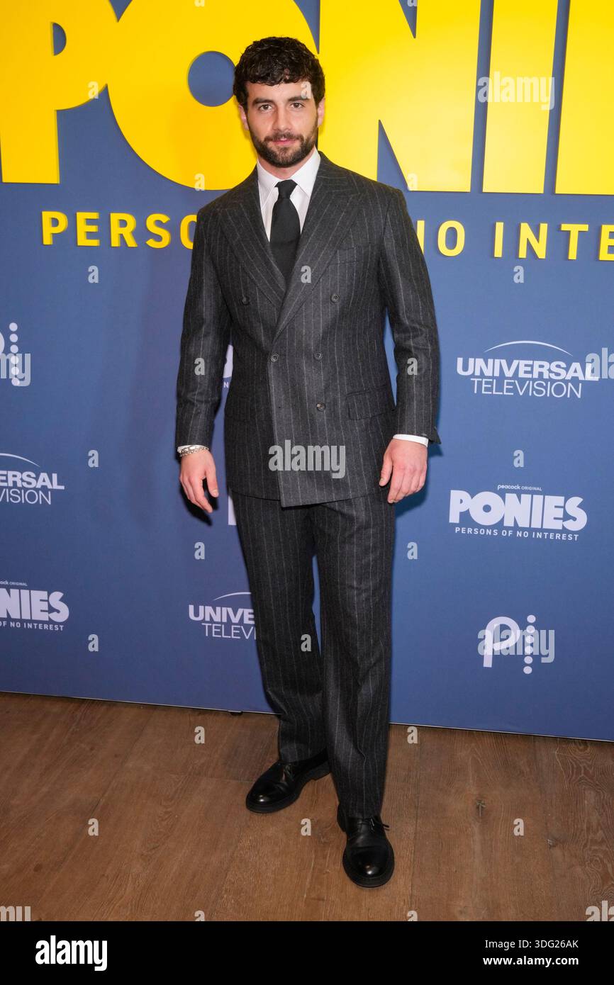 Louis Boyer attends the Peacock original drama series premiere of ...