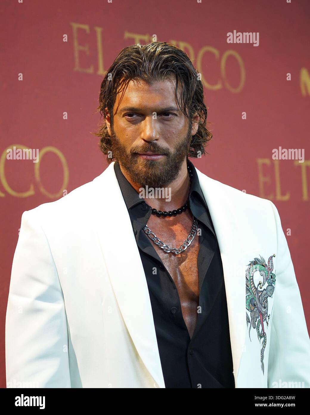 Turkish actor Can Yaman attends the "El Turco" premiere at Cine Palacio ...