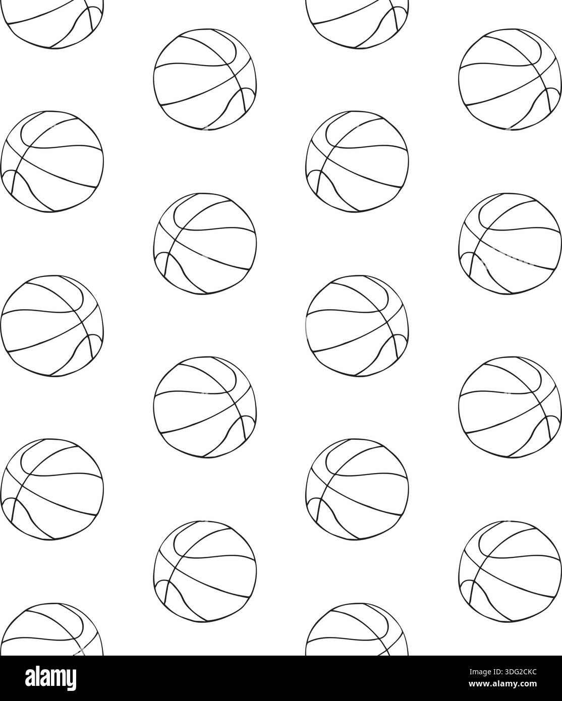Basketball ball hand drawn Black and White Stock Photos & Images - Alamy