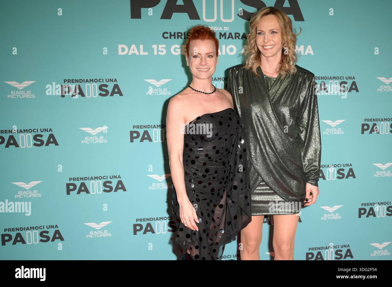 Manuela Zanier (l) and Sara Zanier (r) attend the red carpet of movie ...