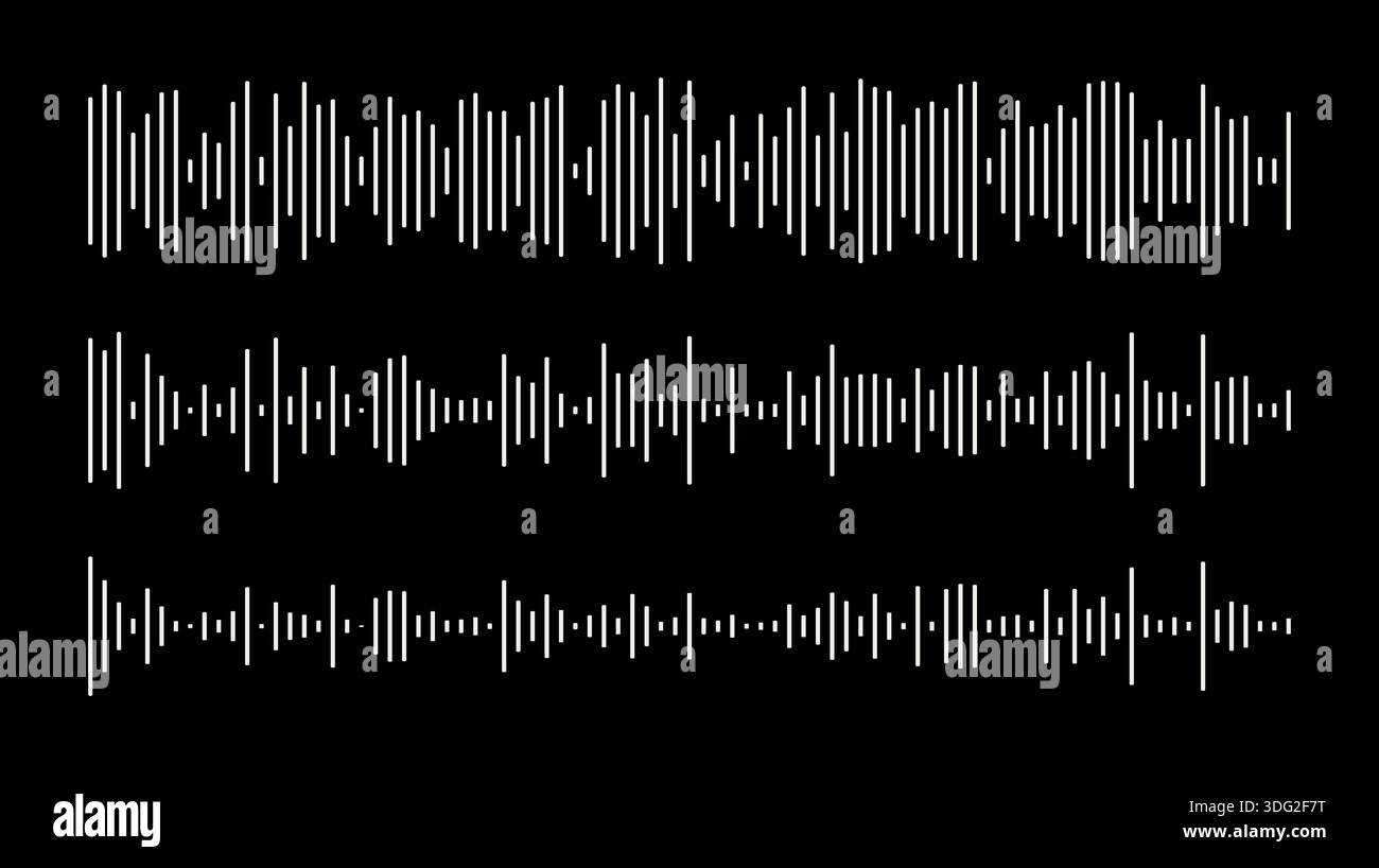 Template of equalizer symbols in color of the year 2026. Waveform ...