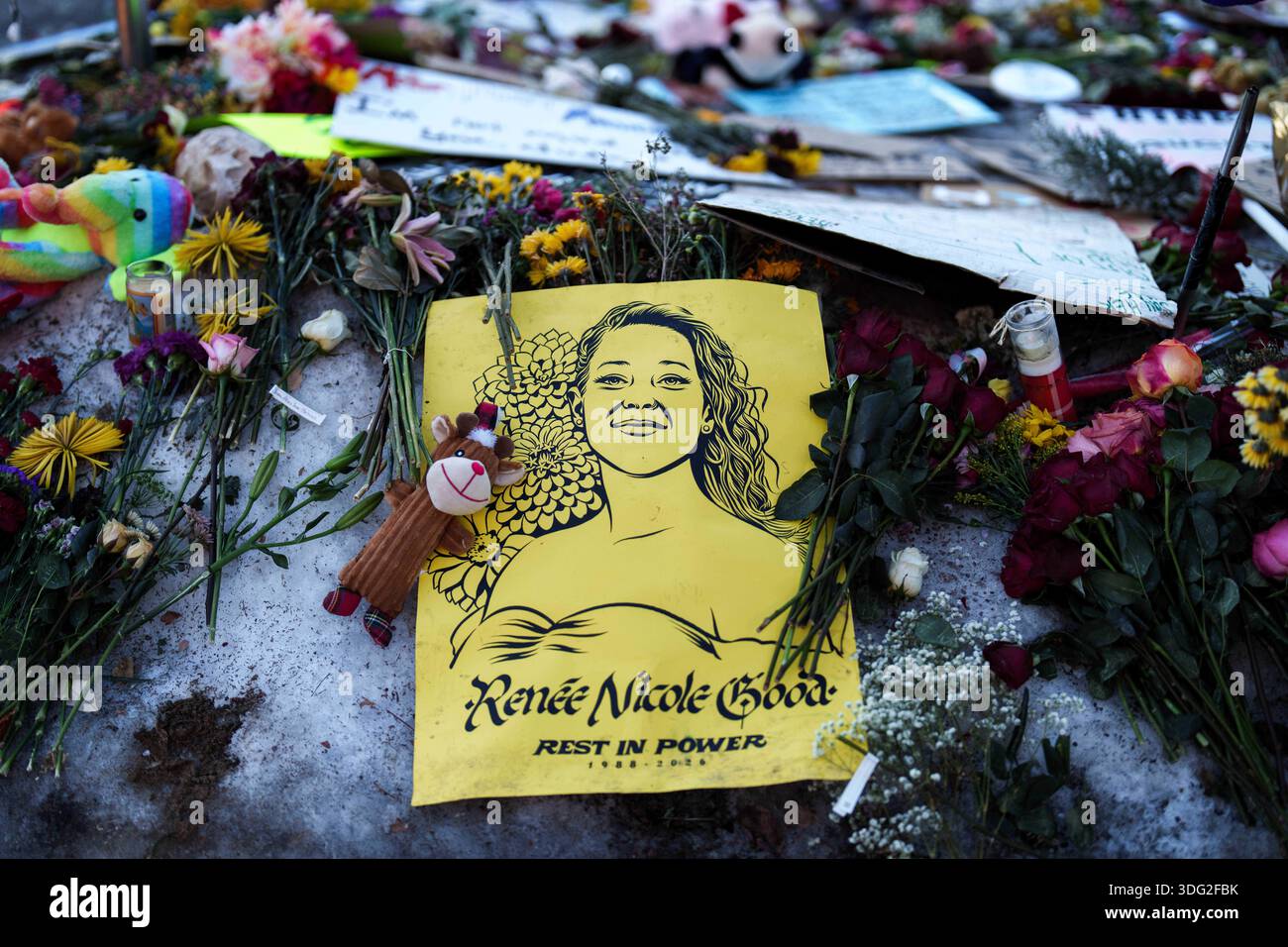 An image depicting Renee Good, who was fatally shot by an ICE officer ...