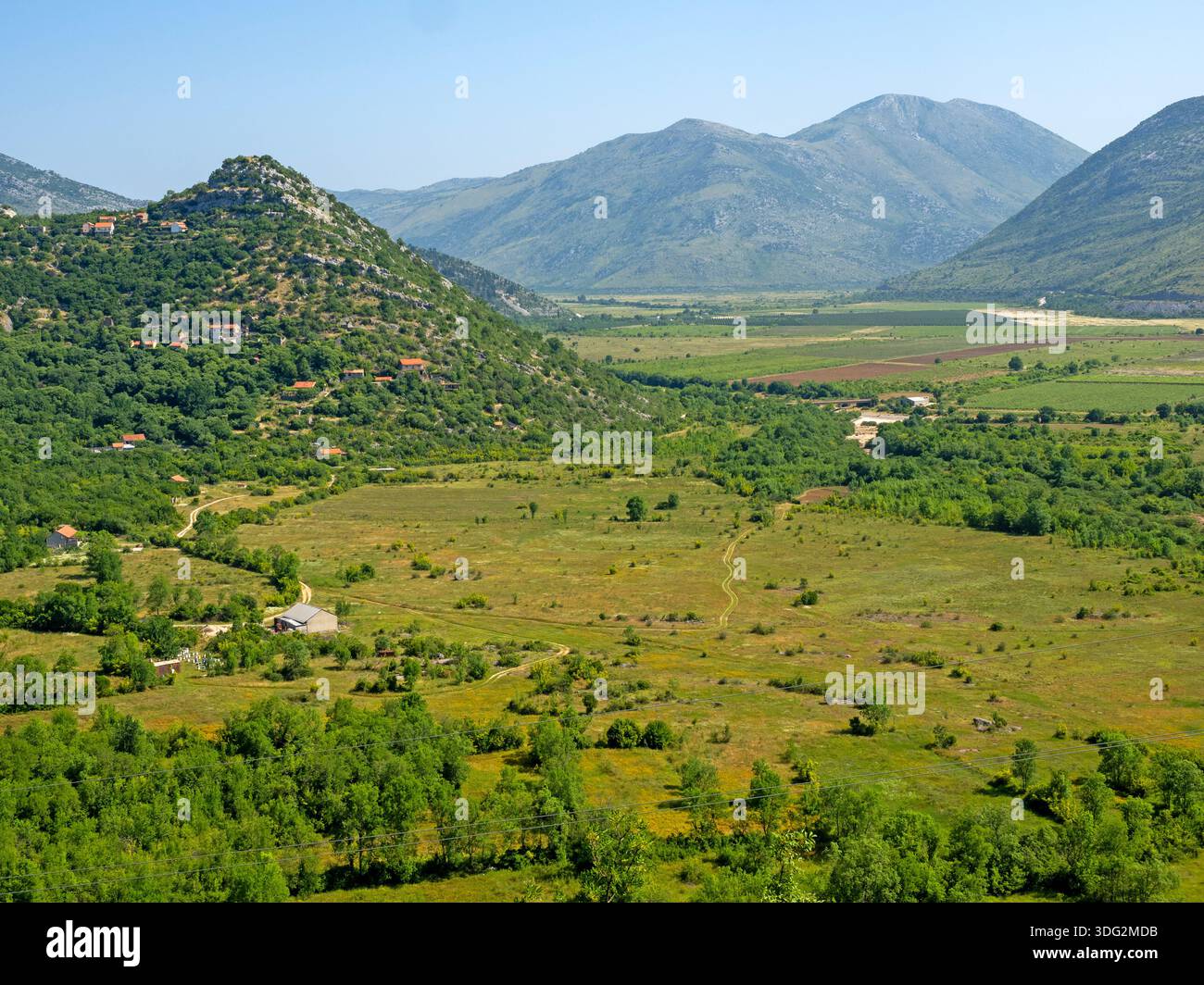 The Popolo Plain, one of the largest karst plains in Europe Stock Photo ...