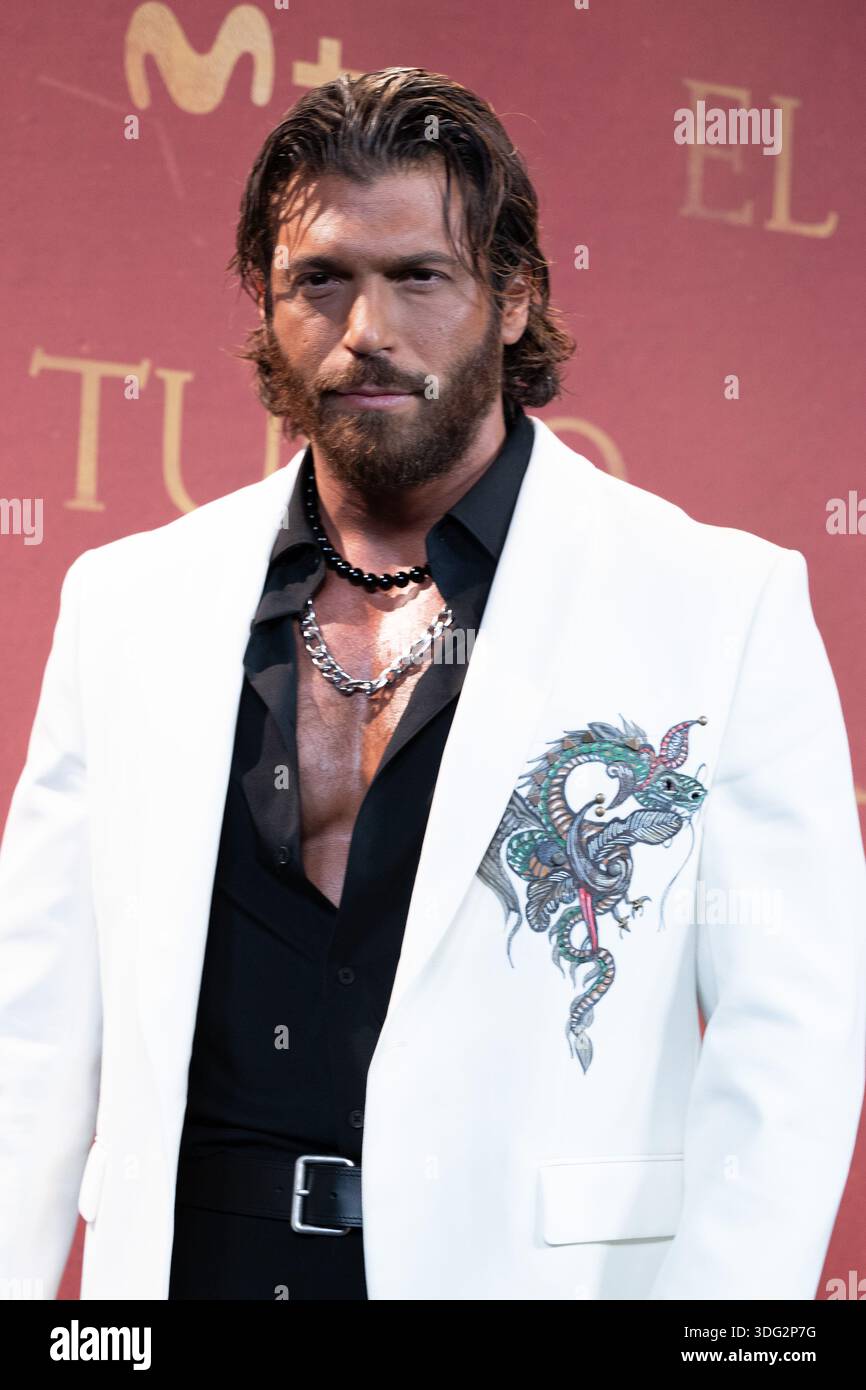 Turkish actor Can Yaman during the presentation of his new TV series ...