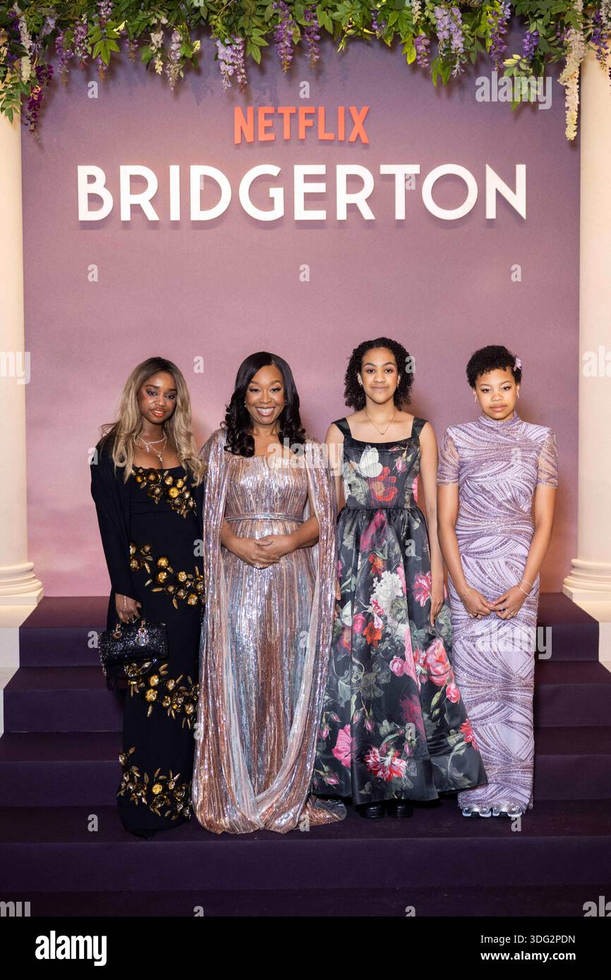 Harper Rhimes, Shonda Rhimes attends the "Bridgerton" Season 4 Paris ...
