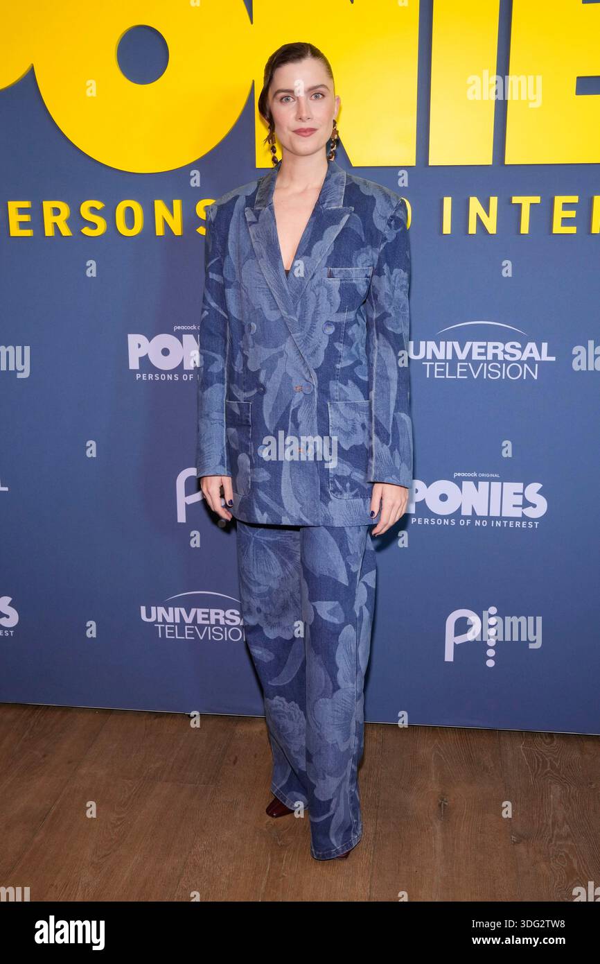 Vic Michaelis attends the premiere of Peacock's "Ponies" at The Whitby ...